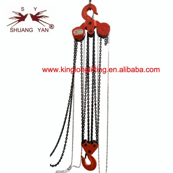 20T Manual Chain Block High Strength Chain Hoist accessories Labor ...