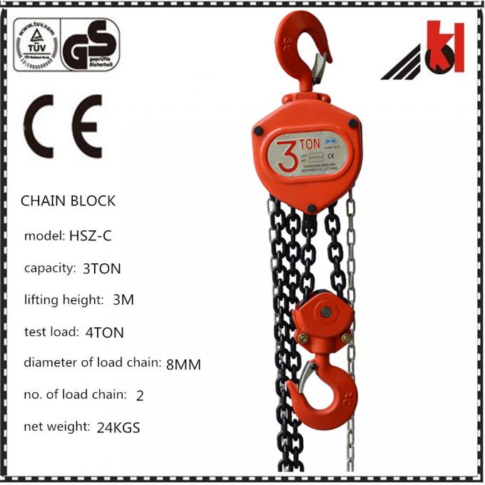 HSZ Series 0.5T 1T 2T 3T 50T 20T Round Hand Chain Block