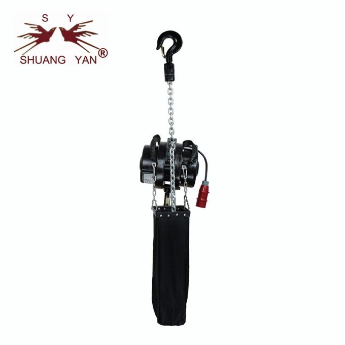 Lightweight Portable Electric Chain Hoist 100m Ergonomic Black Red