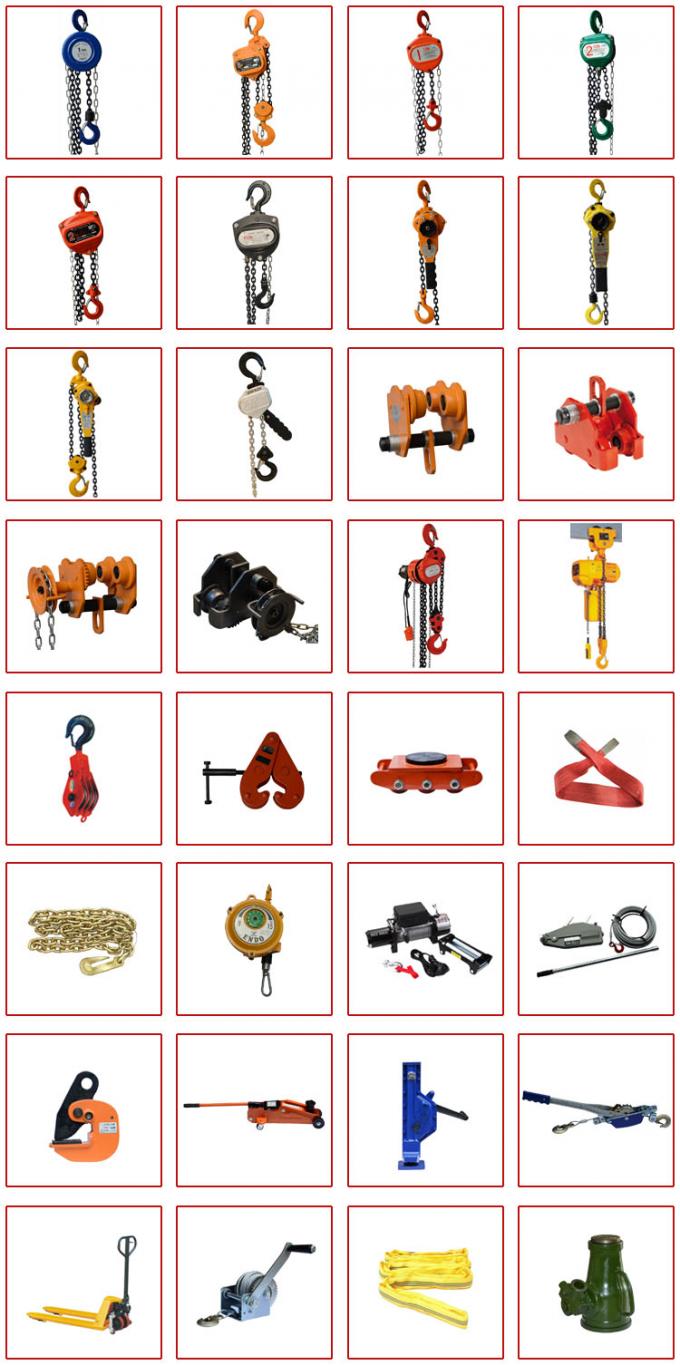 Polished 12m Lifting Height 20T Manual Chain Block