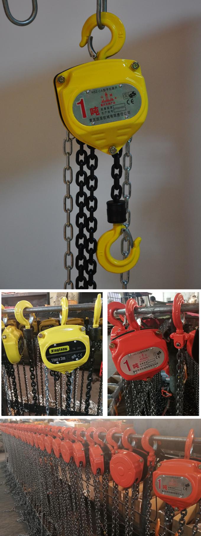 Galvanized 2200Ib Steel Lifting Chain Block G80 Loading
