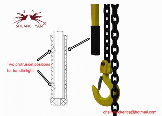 Strengthened Vital Type Lever Chain Block Cast Steel Safety Latches