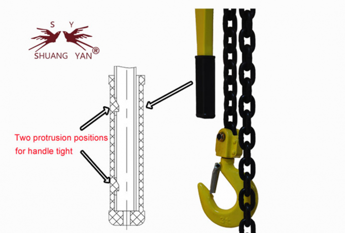 Strengthened Vital Type Lever Chain Block Cast Steel Safety Latches