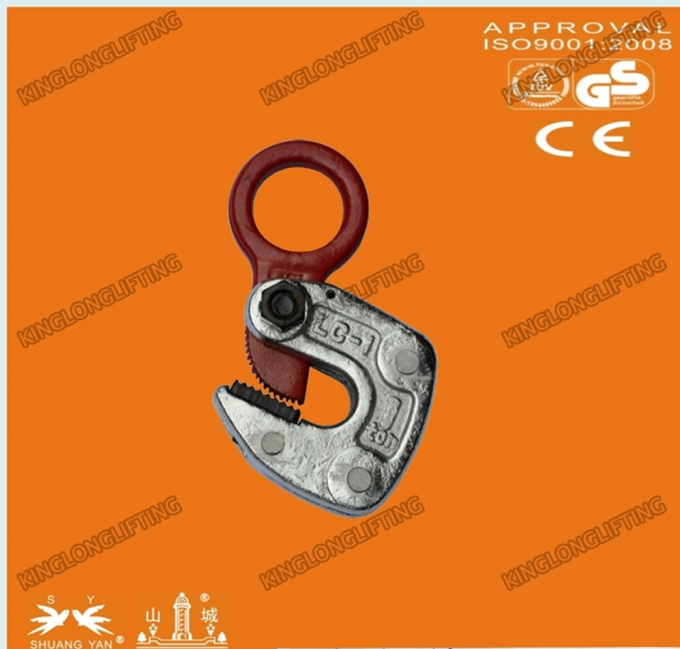 Durable Vertical Plate Clamps Painted Surface Treatment CE Certification