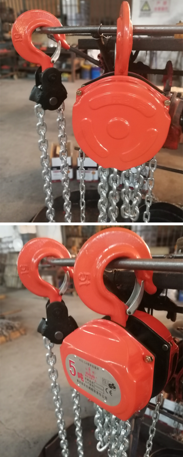 Cargo Load Manual Chain Block Lifting Hoist Equipment CE Steel 3m
