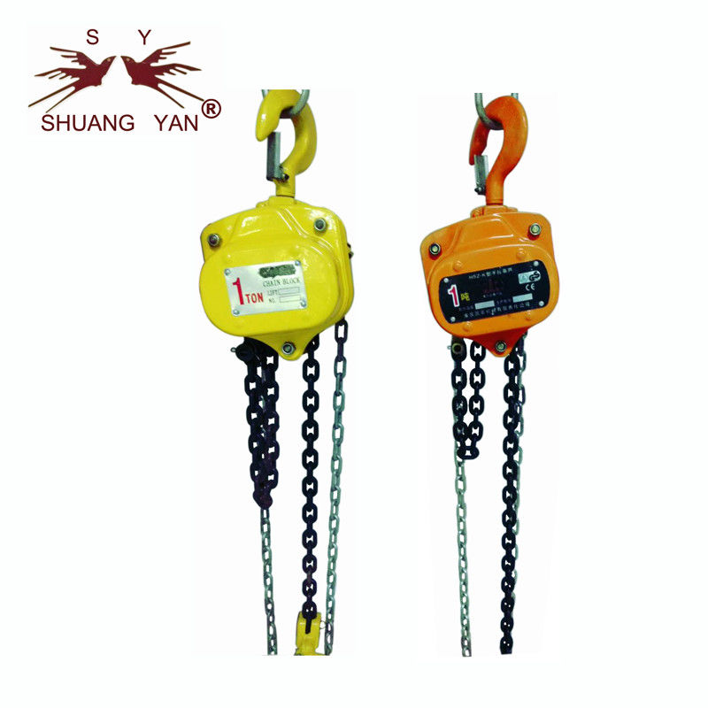 Anti Corrosion Manual Chain Block , Material Lifting Hoist Built In ...